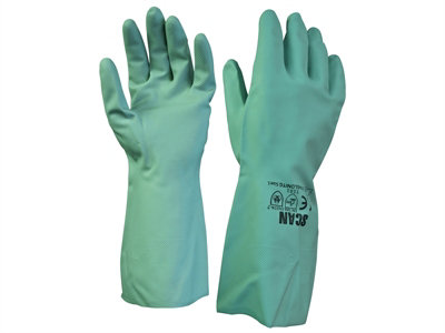 Scan 2ANP33G-24 Nitrile Gauntlets with Flock Lining Large Size 9 ...