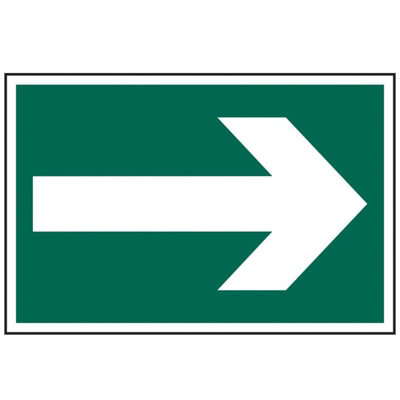 Scan Arrow Symbol - Pvc Sign 300 X 200mm Multi Colour (200 x 300mm)