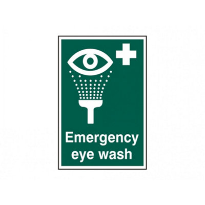 Scan Emergency Eye Wash - Pvc Sign 200 X 300mm Multi Colour (200 x 300mm)