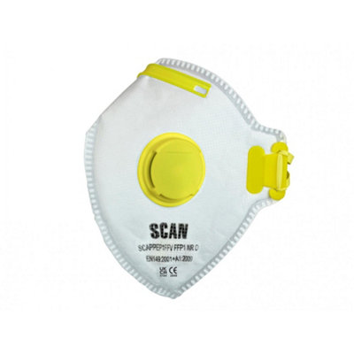 Scan Fold Flat Valved Disposable Masks Ffp1 Multi Colour (Pack of 10)