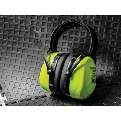 Scan Hi-vis Ear Defenders Multi Colour (One Size)