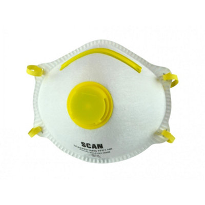 Scan Moulded Disposable Valved Mask Multi Colour (Pack of 3)