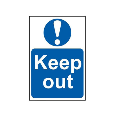 Scan Sign: Keep Out Multi Colour (400 x 600mm)