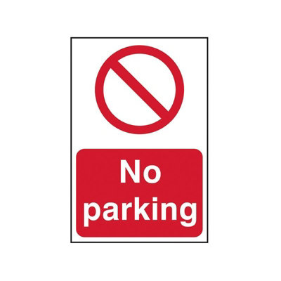 Scan Sign: No Parking Multi Colour (400 x 600mm)