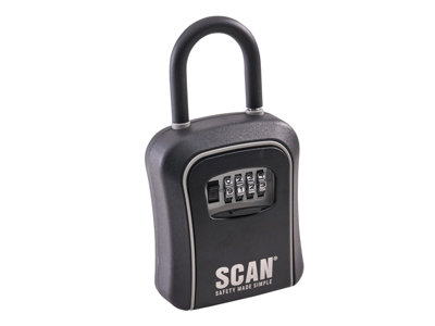 Scan Wall Mount Shackle 4 Wheel Combination Key Storage Safe Box ...