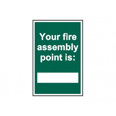 Scan Your Fire embly Point Is - Pvc Sign 200 X 300mm Multi Colour (200 ...