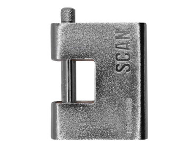 Scan ZA111-80 Armoured Shutter Padlock 80mm SCAPLA80SHUT | DIY at B&Q