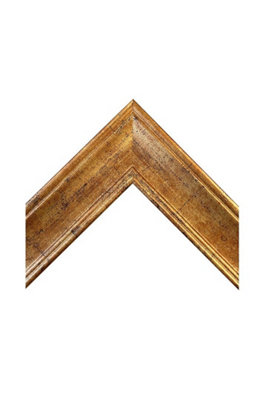 Scandi Antique Gold Photo Frame 12 x 10 Inch