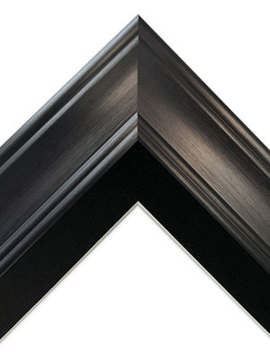 Scandi Black Frame with Black Mount for Image Size 10 x 8 Inch