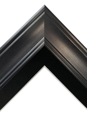 Scandi Black Frame with Black Mount for Image Size A2