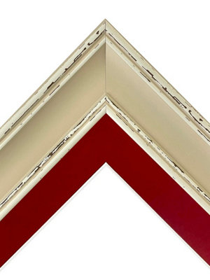 Scandi Clay Frame with Red Mount for ImageSize A2