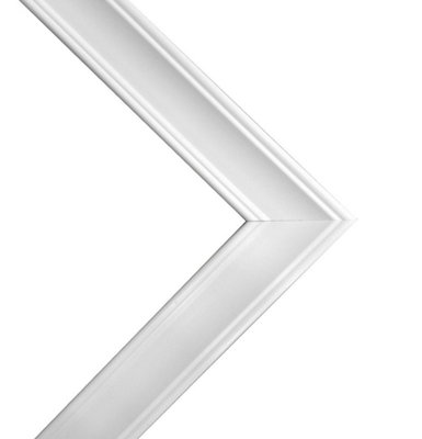 Scandi Vintage White Frame with Black Mount for Image Size 50 x 40 CM