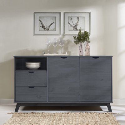 Scandian Grey Sideboard Height-80cm Width-141cm Depth-40cm