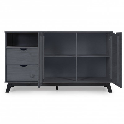 Scandian Grey Sideboard Height-80cm Width-141cm Depth-40cm