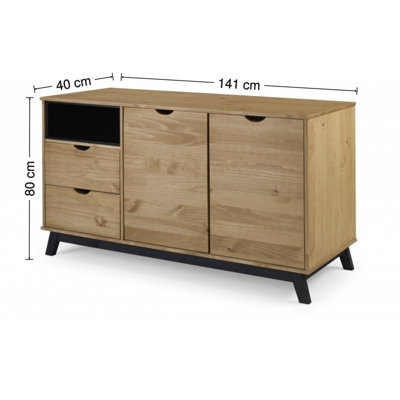 Scandian Sideboard Height-80cm Width-141cm Depth-40cm