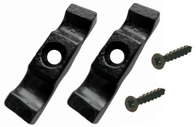 SCARFELL 38mm Turn Button Latch Thumb Catch Black Rabbit Hutch Shed ...