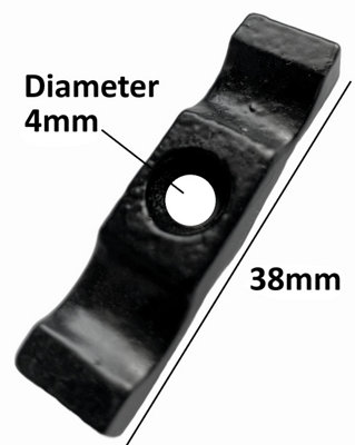 SCARFELL 38mm Turn Button Latch Thumb Catch Black Rabbit Hutch Shed ...