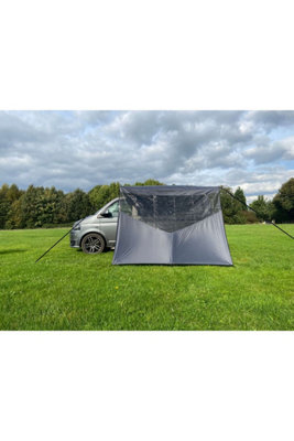 Scenic Shade Campervan Canopy with PVC Window Charcoal