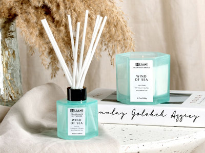 Scented Candle with Fragrance Reed Diffuser CLASSY TINT Soy Wax Fresh Notes