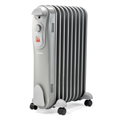 Schallen 2000W 9 Fin Portable Electric Slim Oil Filled Radiator Heater ...