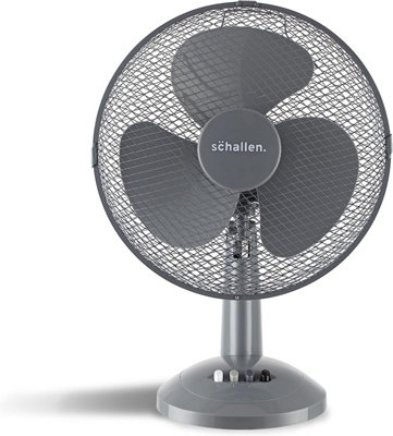 Schallen Home & Office Electric 12" 3 Speed Electric Tilt Oscillating ...
