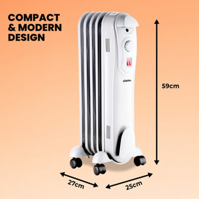 Schallen Portable Electric Slim Oil Filled Radiator Heater with ...