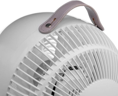 Schallen White Oscillating Small Quiet Silent Air Cooling Table Desktop ...