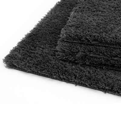 SCHATEX Noblesse Anthracite Luxury Velour Carpet Tiles, 50x50cm, Ultra ...