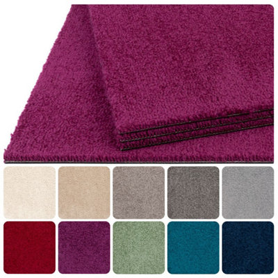 Schatex Simply Soft Purple Luxury Carpet Tiles, 50 x 50cm, Loose-Lay, 8 ...