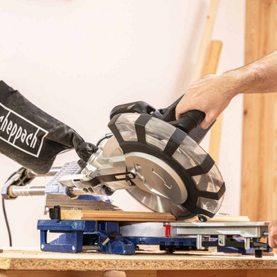 Scheppach 2200W Crosscut, Slide, and Mitre Saw with 254mm Blade HM254SPX
