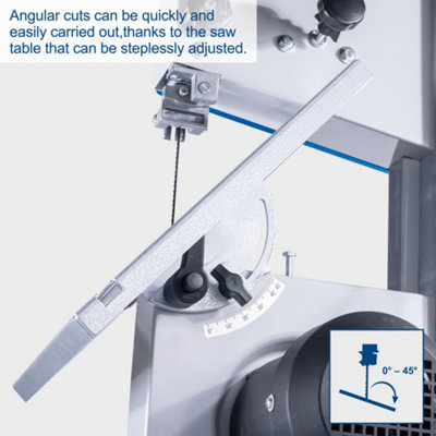 Scheppach HBS25 Band Saw, 350W, 880m/min Cutting Speed, 80mm Cut Height ...