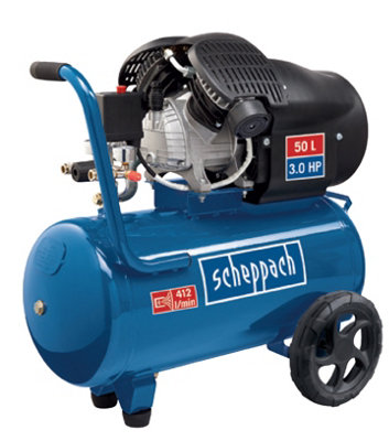 Scheppach HC55DC Profi-Set 50L Twin Cylinder Air Compressor Inc. 7 Pce ...