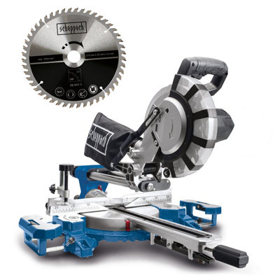 Scheppach HM254X 2000W Electric Sliding Cross-Cut Mitre Saw (255mm Blade)