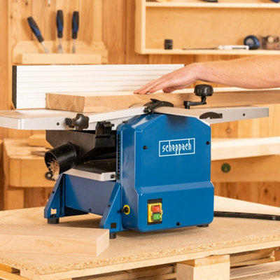 Scheppach HMS1070 Planer Thicknesser, 1500W, 254mm Width, 120mm ...