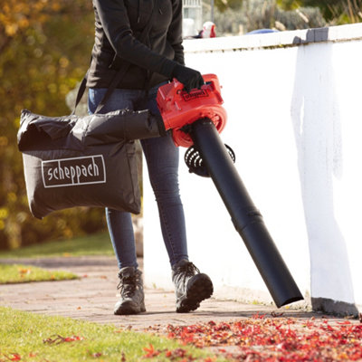 Scheppach LBH2600P Petrol Leaf Vacuum/Blower, 1HP 25.4cc Engine, 268km ...