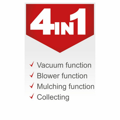 Scheppach LBH2600P Petrol Leaf Vacuum/Blower, 1HP 25.4cc Engine, 268km ...