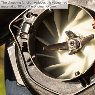 Scheppach LBH2600P Petrol Leaf Vacuum/Blower, 1HP 25.4cc Engine, 268km ...