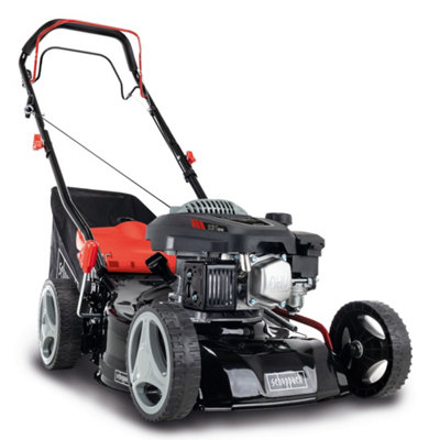 Scheppach MS132-42 Self-Propelled Petrol Lawn Mower, 42cm, Mulching ...