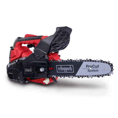 Scheppach PCS26 Petrol Pruning Chainsaw, 0.7kW 25.4cc Engine, 254mm ...