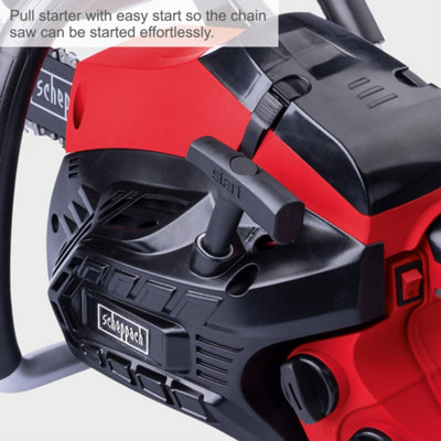 Scheppach PCS38 Petrol Chainsaw, 1.3kW 37.2cc Engine, 350mm ProCut Bar ...