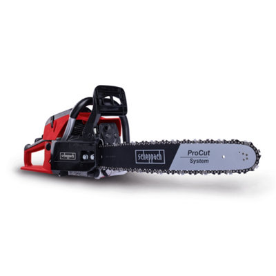 Scheppach PCS56 Petrol Chainsaw, 2.3kW 53cc Engine, 510mm ProCut Bar ...
