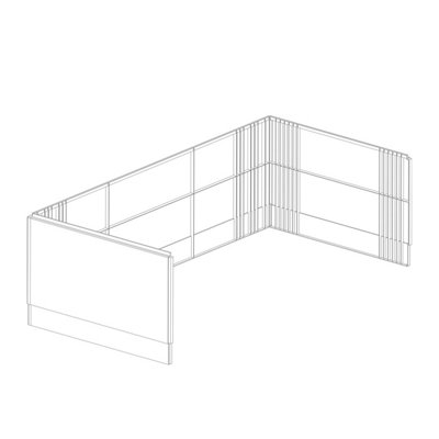 Schwan Ultimate Bath Panel 800 -END- ANTHRACITE GREY