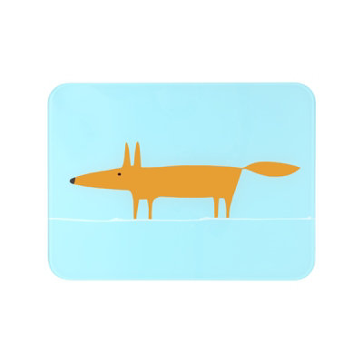 Scion Mr Fox Blue and Orange Worktop Saver 30x40cm | DIY at B&Q