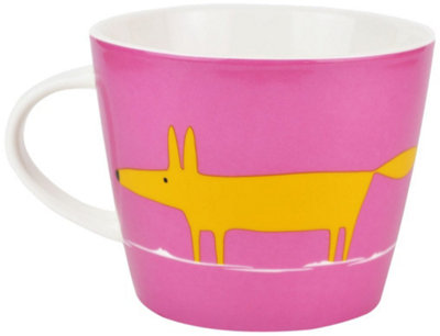 Scion Mr Fox Mug Pink and Orange
