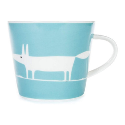 Scion Mr Fox Mug Teal and White