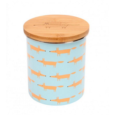 Scion Mr Fox Storage Jar Multi Print Blue
