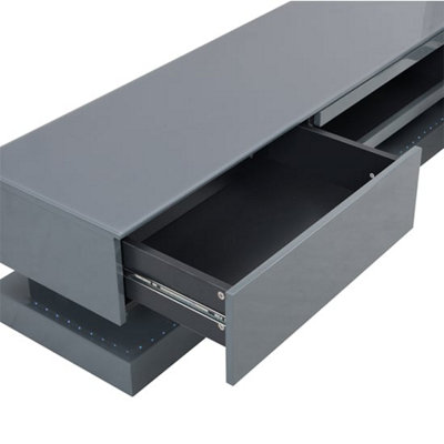 Score TV Stand With Storage for Living Room and Bedroom, 1800 Wide, LED ...