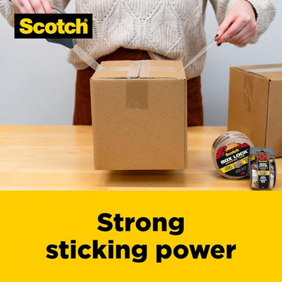 SCOTCH BOX LOCK PACKAGING TAPE 48MM X 50M 3 ROLLS/PACK 3950-LR3-DC
