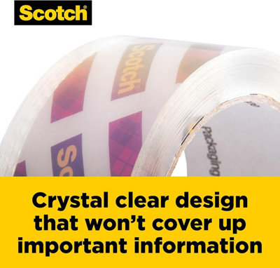 Scotch Box Lock Packaging Tape 48mm x 50m 3 Rolls/Pack 3950-LR3-DC