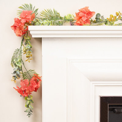 Scottish Everlastings 140cm Artificial Tropical Coral Garland - Pack of 2